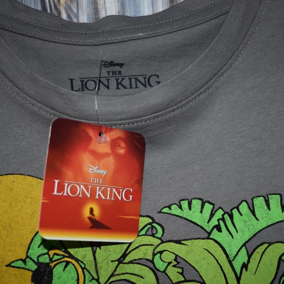 Disney | Tops | The Lion King Simba Pumba Gray Tee Shirt L | Poshmark